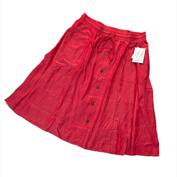 LuLaRoe | Skirts | Lularoe Marsha Chambray Midi Skirt | Poshmark